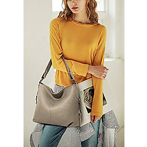 YALUXE Genuine Leather Shoulder Bag Stylish Womens Crossbody Travel Top-Handle Mothers Day Gifts