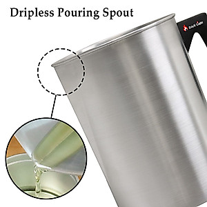 EricX Light Candle Making Pouring Pot, 4 pounds, Dripless Pouring Spout & Heat-Resisting Handle Designed Wax Melting Pot, Aluminum Construction Candle Making Pitcher