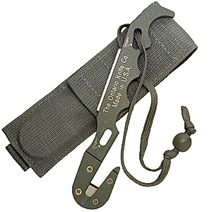 Ontario Knife Company 1406 OKC FG Model 1 Strap Cutter (Green)