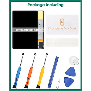 for Galaxy Tab S7+ Screen for Galaxy Tab S7 Plus LCD Replacement for Galaxy Tab S7 Plus Display for Tab S7 Plus Digitizer for SM-T970 Screen Touch Assembly Repair Tools