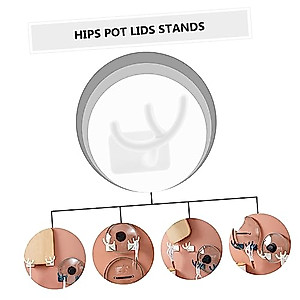 Didiseaon 4 Pcs Lid Rack Cutting Board Holder Stand Wall Shelf Brackets Wall Hanging Hooks Self Adhesive Hooks Cabinet Door Lid Pan Lid Organizer Pot Cover Lids Wall-mounted Pot Cover Racks
