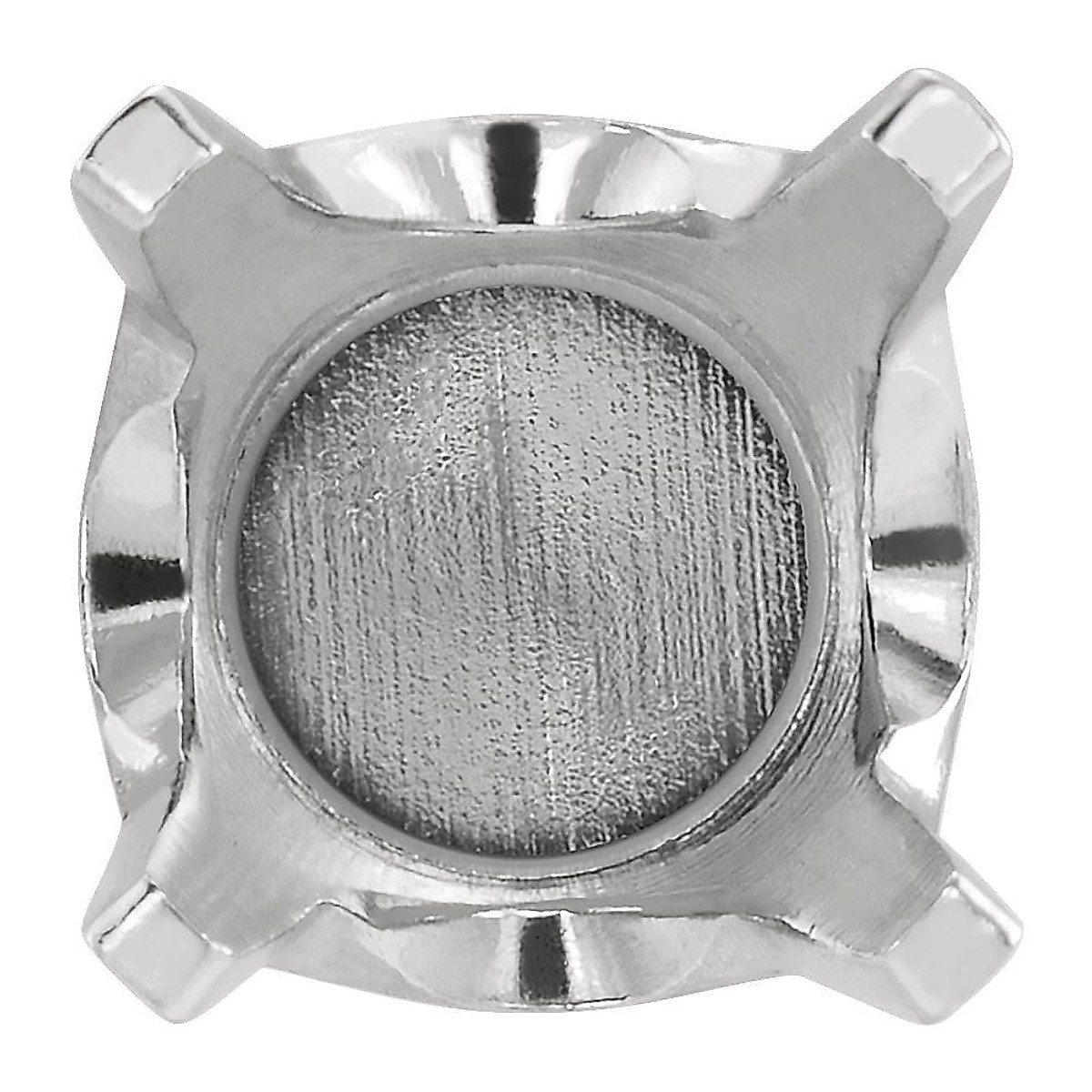 Semi-Polished Platinum 2.7mm Round Shape 4-Prong Closed Back Earring Solid Base Finding Setting Fine Jewelry For Women Gifts For Her (Mounting Only, Not All Stones Included)