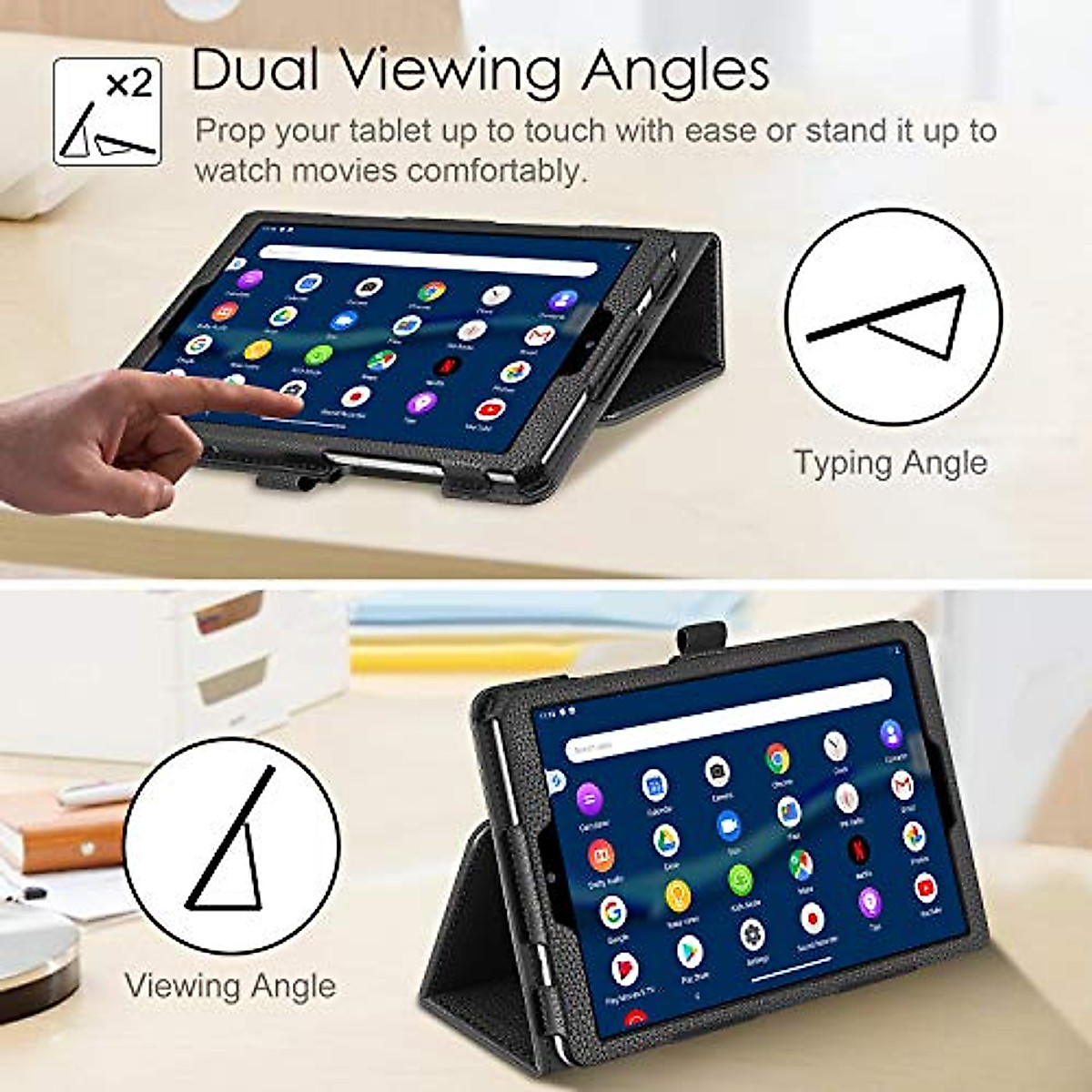 Fintie Case for Lenovo Tab M8 8", Premium PU Leather Folio Cover