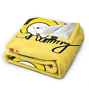Woidxzxza Chimmy Ultra-Soft Micro Fleece Blanket Flannel Washable Lightweight Warm Plush Throw Blankets 60x50 in