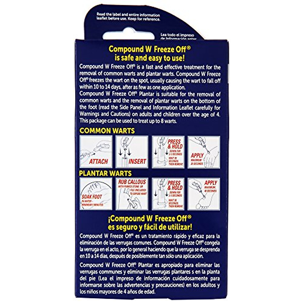 Compound W Wart Remover, Freeze Off Kit, 8 ct (Packaging May Vary)