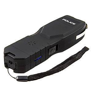 POLICE 2101 Stun Gun with LED Flashlight and Siren Alarm