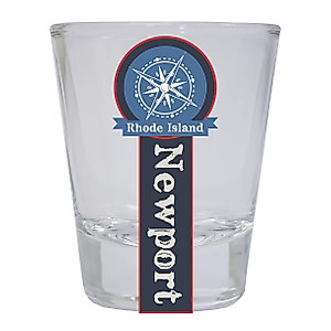 Newport Rhode Island Nautical Souvenir Round Shot Glass