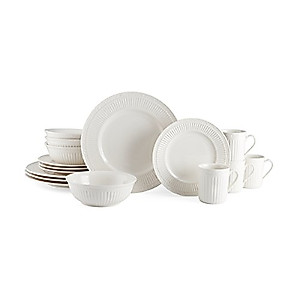 Mikasa Italian Countryside 16-Piece Dinnerware Set, Service for 4, Ivory
