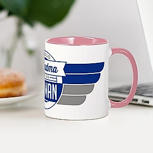 CafePress Proud Grandma Of An Airman Mug Ceramic Coffee Mug, Tea Cup 11 oz