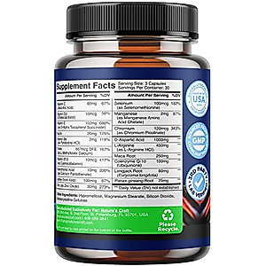 Prenatal Multivitamin Male Fertility Supplement - Mens Fertility Supplement with L-Arginine D-Aspartic Acid and Maca Root Prenatal Vitamins for Enhanced Motility Volume Potency and Fertility Support
