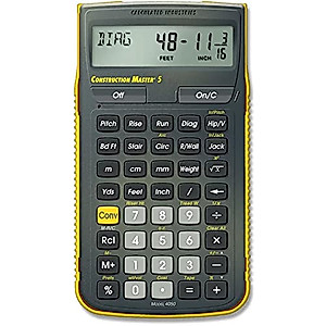 Calculated Industries 4050 Construction Master 5 Feet-Inch-Fraction, construction-math calculator