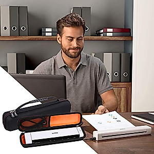 Mchoi Portable EVA Travel Case for Brother DS-740D/DS-640/Doxie Go SE Wi-Fi Scanner,Case Only