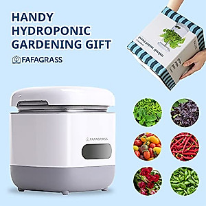 FAFAGRASS Indoor Garden Hydroponics Growing System, Plant Germination Kit Mini Herb Garden Kit Vegetable Growth Lamp Countertop, Height Adjustable Water Pump, Hydroponics Planter Grower