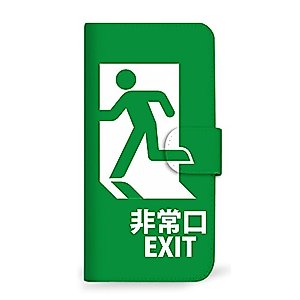 mitas Galaxy A7 SM-A750C Case Notebook Type Emergency Exit Exit Green (472) SC-0211-GR/SM-A750C