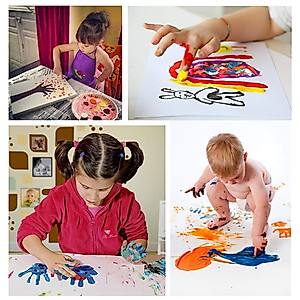 iMustech Finger Paints for Toddlers Non Toxic & Washable, Kids Paint Set for Fun Art Supplies for Preschoolers,Arts & Crafts Supplies (12 Colors Painting)