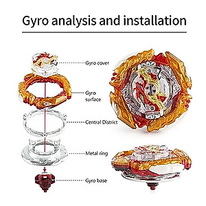 B-205 Burst Spriggan +1 Piece Sparking Launcher bey Battling Burst Gyros Tops Set Burst quadrive BayBlades pro Series for Boys Kids Birthday Party Idea Gift