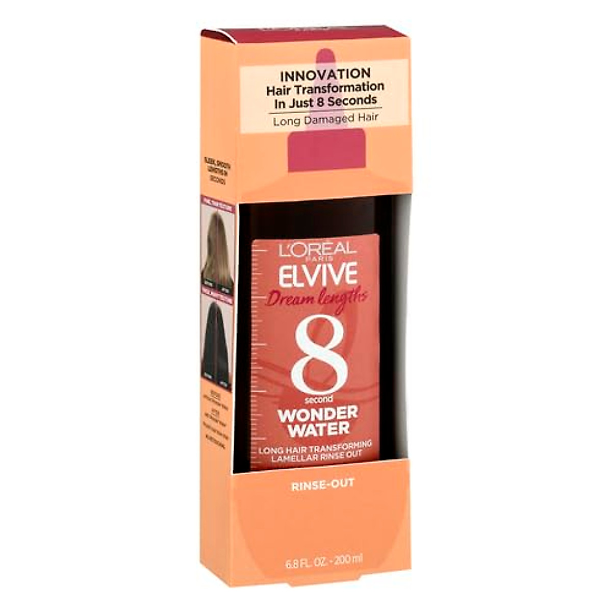 L'Oreal Paris Elvive Dream Lengths 8 Second Wonder Water Detangling Lamellar Rinse Out, 6.8 Ounce