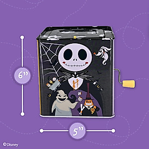 KIDS PREFERRED Disney Baby The Nightmare Before Christmas Jack Skellington Classic Jack in The Box Musical Toys for Babies and Toddlers, 5 Inches
