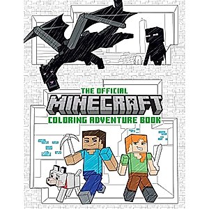 The Official Minecraft Coloring Adventures Book: Create, Explore, Color!: For Young Artists and Kids 5-10 (Gaming)