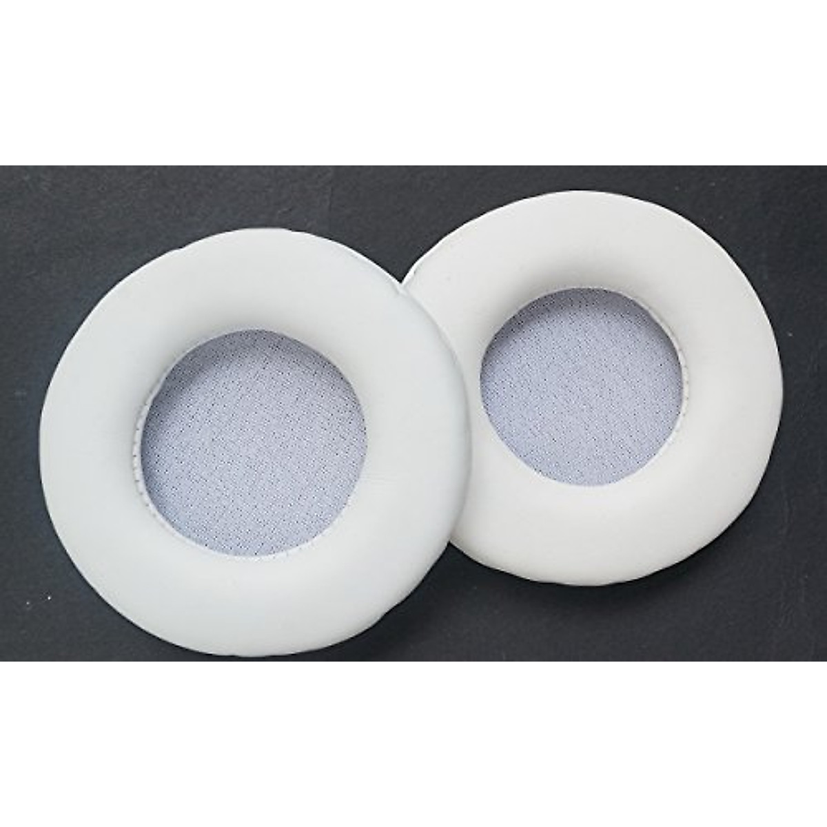 Maintenance Substitute Ear Pads Leather Repair Parts for Philips O'Neill The Construct SHO7205BK Headphones (1 Pair) (White)
