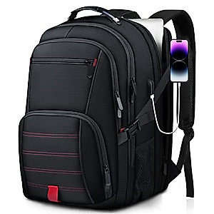 ANTERK Extra Large Backpack, Laptop Backpack, Travel Backpack, Durable TSA Water Resistant 17.3 Inch Carry on Backpack with USB Port, Anti Theft Business Computer Backpack Gifts for Men Women, Black