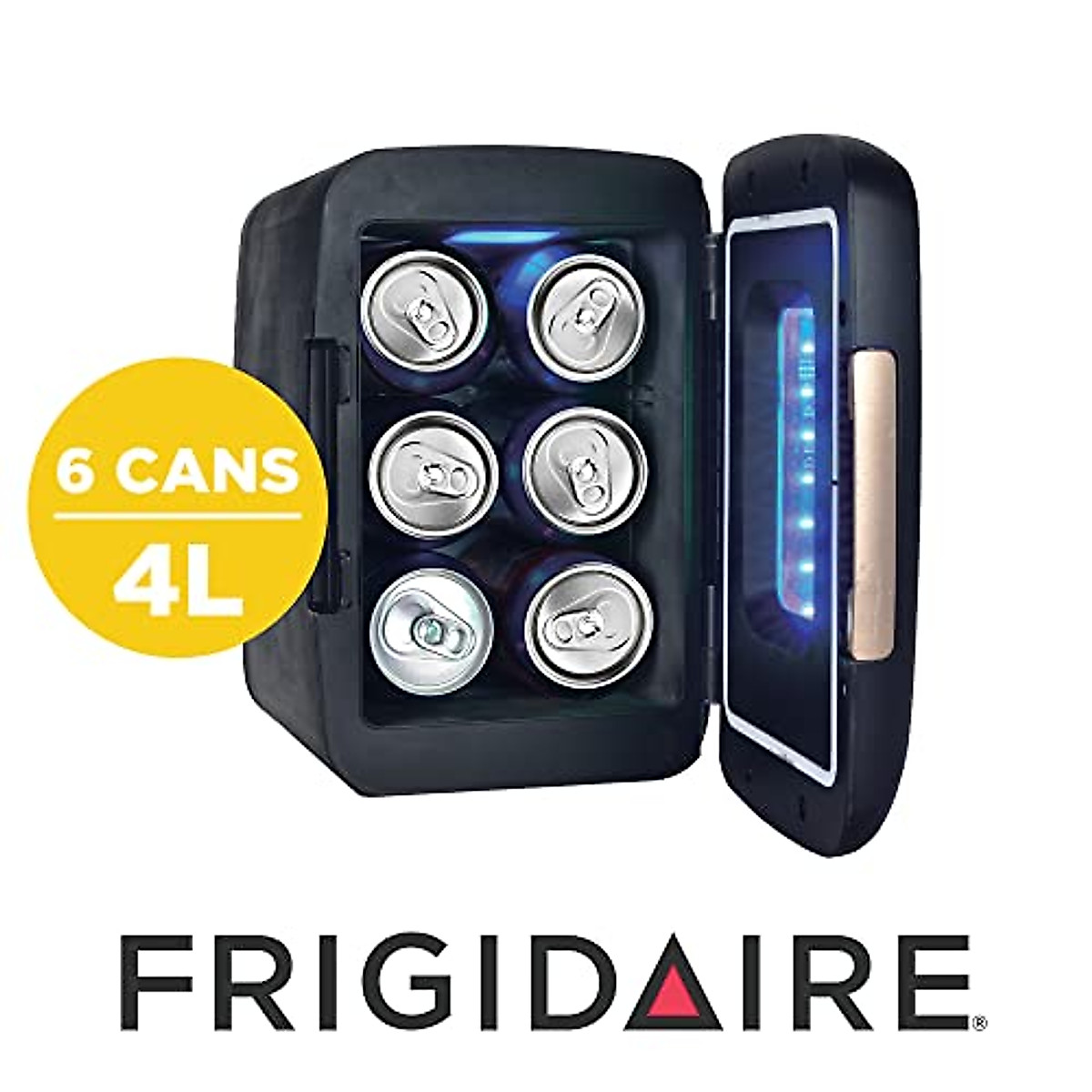 Frigidaire EFMIS179 Gaming Light Up Mini Beverage Refrigerator, Stealth