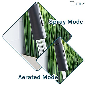 Utility Sink with White Vanity Cabinet by JS Jackson Supplies, Black High-Arc Pull-Down Sprayer Faucet, Soap Dispenser and Spacious Vanity for Laundry Room