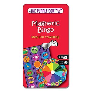 The Purple Cow Magnetic Travel Solitaire Game - Board Games for Kids and Adults. Great for Travel