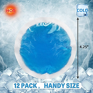 Tutmyrea Ice Packs for Injuries Reusable, 12 Pack Soft Small Ice Packs for Kids, Cold Compress for Pain Relief, Gel Ice Packs for Eyes, Wisdom Teeth, Face, Breast, Allergies, Small Wounds