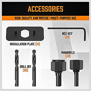 HORUSDY 19pcs Hole Saw Kit, Hole Saw Set with Saw Blades 6"(152mm) -3/4" (19mm), Ideal for Soft Wood, PVC Board and More
