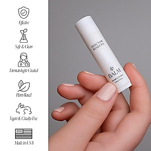 Doctor Rogers Lip Balm, Rich Moisturizing Lip Balm for Softening, Natural & Plant-Based, Hypoallergenic, Dermatologist-Created Lip Moisturizer for Very Dry Lips, Vegan, 1 Tube, 4.25g / 0.15oz