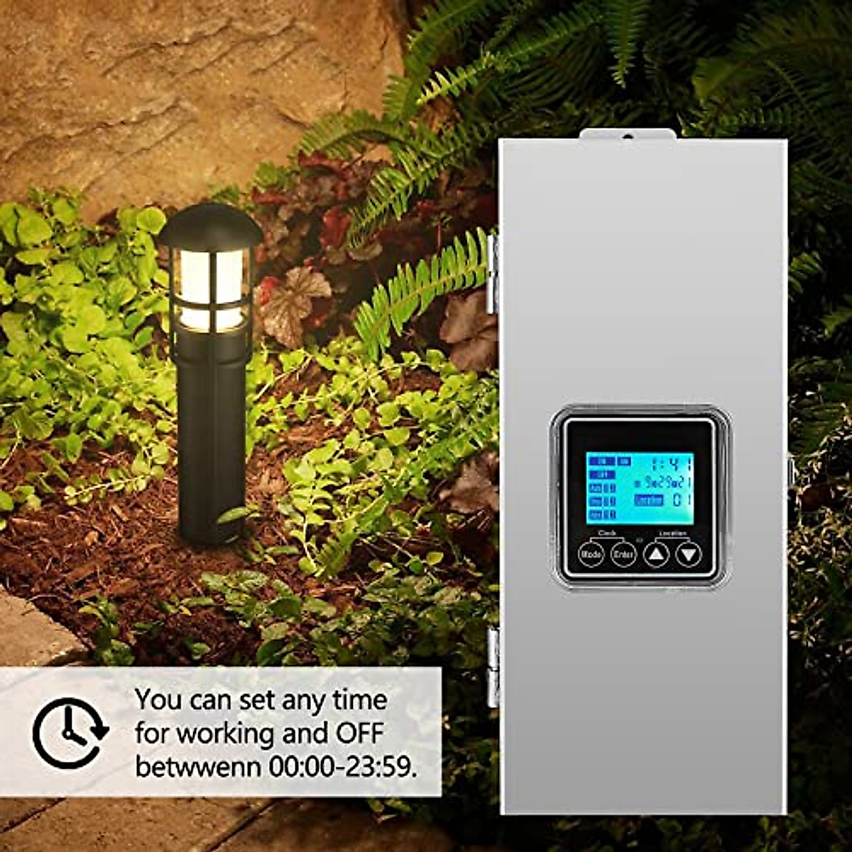 Solaroxy 300W Landscape Lighting Transformer | Timer & Photocell