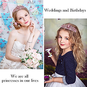 Birthday Tiaras for Women, Princess Crown Tiara, Happy Birthday Crowns for Women, Birthday Crown for Girls Birthday Sash, Happy Birthday Decorations for Women, Birthday Accessories