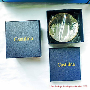 Castillna Tri-Color Silver Gold Rose Gold Bangle Bracelets for Women Christmas Birthday Gifts, 9 Inches