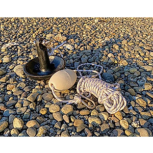 Newport Premium 15lb Mushroom Anchor Kit w/Bag, Rope, Buoy, & Stainless Hardware