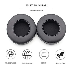 Adhiper Thresher Ear Pads Replacement Earpads Ear Cushion Compatible with Razer Thresher Ultimate Dolby 7.1 Surround Sound Gaming Headphones (Black)