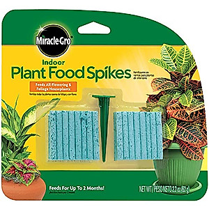 Miracle-GRO Indoor Plant Food, 48-Spikes (4-Pack (48 Count))