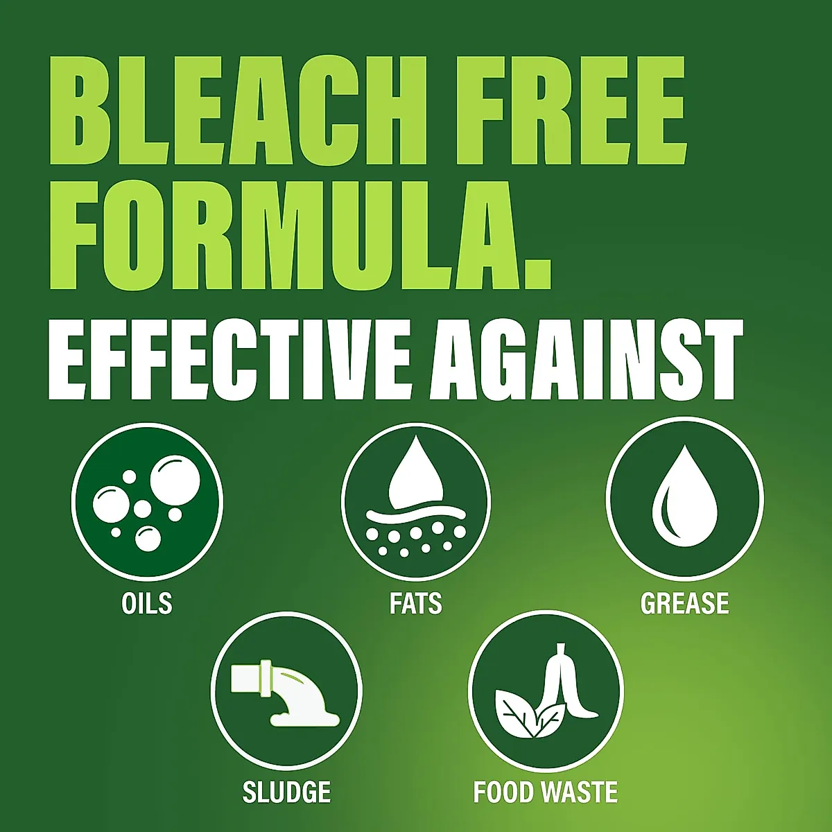 Green Gobbler ENZYMES for Grease Trap & Sewer - Controls Foul Odors & Breaks Down Grease, Paper, Fat & Oil in Sewer Lines, Septic Tanks & Grease Traps (1 Gallon)