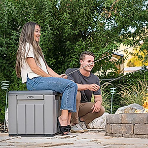 Lifetime 60372U Outdoor Cube Storage Box, Gray