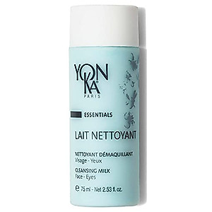 Yon-Ka Lait Nettoyant Facial Cleanser, Gentle Milk Cleanser & Makeup Remover, Daily Plant Based Wash, Moisturize and Balance Skins pH, All Skin Types, Paraben-Free (2.5 oz)