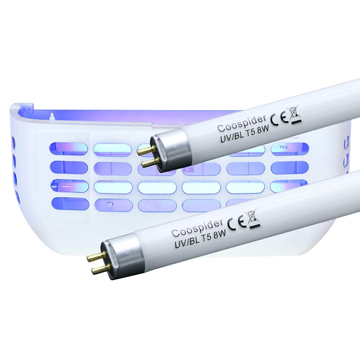 COOSPIDER F8T5 CFL Compact Fluoresecnt Light Bulb 12 inch (Full Size Max) 8 Watt Replacement 365 T5F8