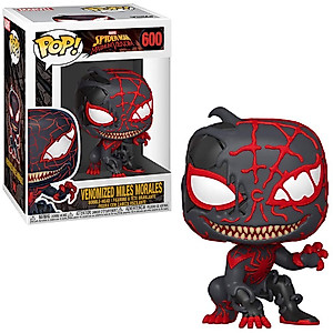 POP Marvel: Venom - Venomized Miles Morales Funko Vinyl Figure (Bundled with Compatible Box Protector Case), Multicolor, 3.75 inches