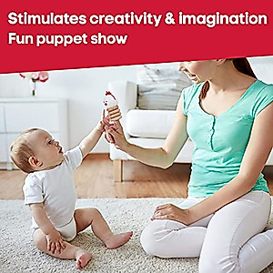 Kipod Wooden Baby Toy- Newborn Teething Toy & Wooden Baby Rattles 0-6 Months - All-Natural and Safe Material Wooden Rattle for Baby - Premium Wood Baby Teether Toy with Smooth Edges - Cute Chick