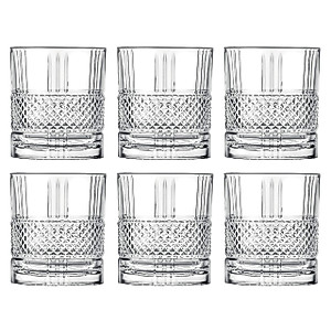 Barski Tumbler Glass - Double Old Fashioned - Set of 6 Glasses - Designed DOF tumblers - For Whiskey - Bourbon - Water - Beverage - Drinking Glasses - 12 oz. - Crystal - Made in Europe