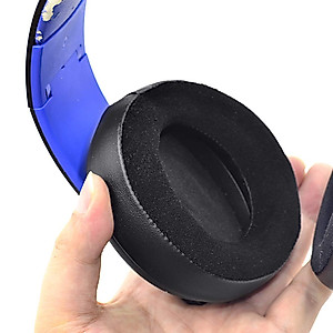 Defean Earpad Repair Parts Suit Replacement Ear Pad and Headband Pad Compatible with Sony ps3 ps4 Gold Wireless CECHYA-0083 Stereo 7.1 Headphone (Blue Ear Pads+Blue Headband)