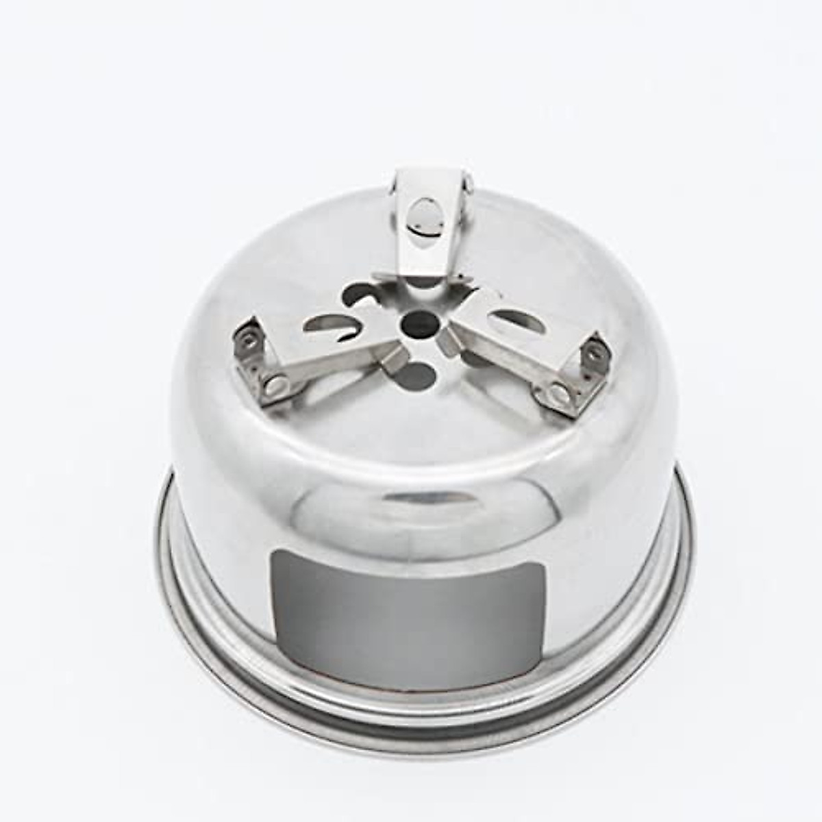 INOOMP 1set Folding Barbecue Backing Tabletop Outdoor Camping Stainless Grill Small Garden Wood Portable Travel Picnic Charcoal Bbq Steel Round Burning for Stove of