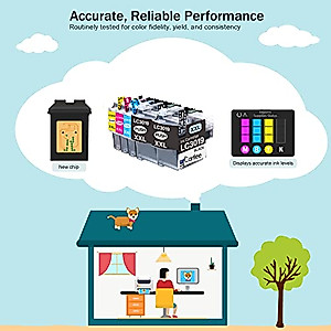 Cartlee 5 Compatible Ink Cartridges Replacement for Brother LC3019 XXL Super High Yield for MFC-J5330DW MFC-J6530DW MFC-J6730DW MFC-J6930DW Printer LC 3019XXL (2 Black, 1 Cyan, 1 Magenta, 1 Yellow)