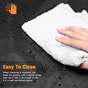 Skizem Outdoor Patio Heater Covers with Zipper,Upgraded 420D Oxford Fabric with PU Coating Material,100% Waterproof Windproof Anti-UV Snow-Poof,36 Months of Use (89'' H x 33" D x 19" B)