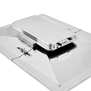 Charbrofire GD4215S Drip Pan Grill Replacement Parts for Master Forge Grease Tray HW01366A-05-10-00 Adjustable Drip Tray with Catch Pan Assembly 1 Pack