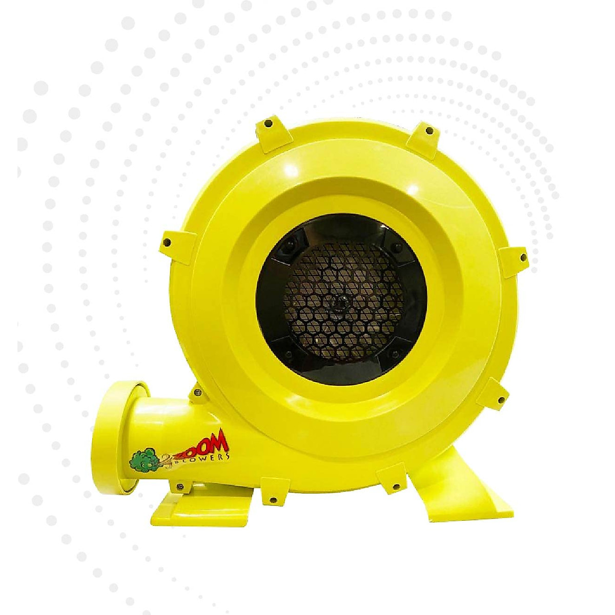 Zoom Blowers Portable Air Pump for Inflatables - Energy Efficient High Power 950-Watt, 1.25 HP Compact Residential Air Blower for Bounce Houses, Slide Combos, Water Slides and Obstacle Course for Kids